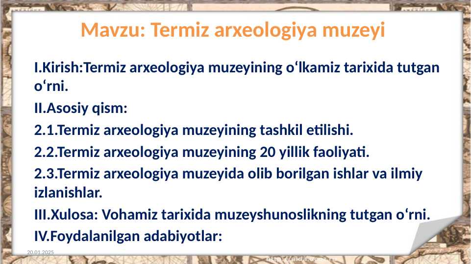 Termiz arxeologiya muzeyi