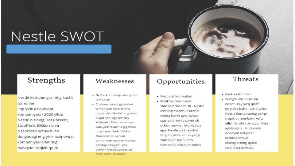 Nestle swot tahlili