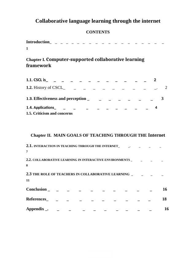 Collaborative language learning through the Internet