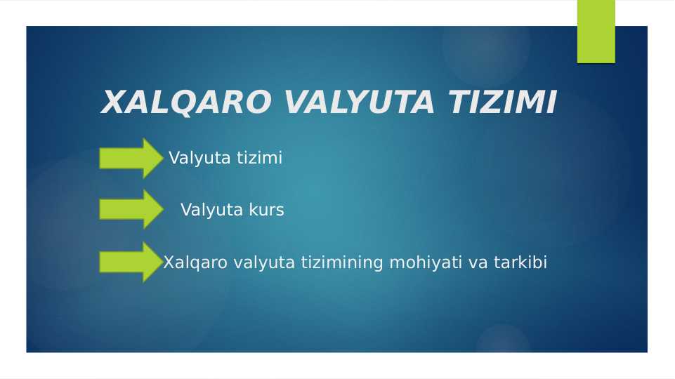XALQARO VALYUTA TIZIMI 6.pptx