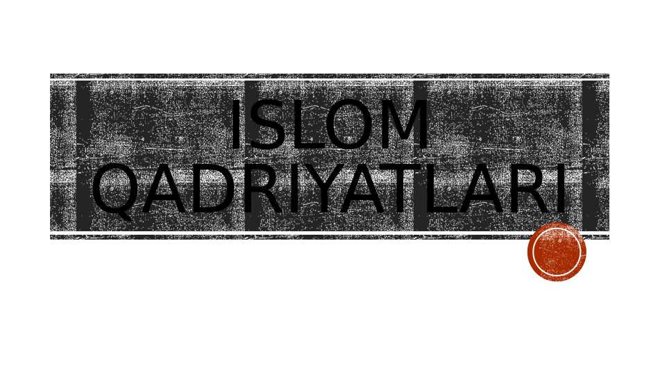 Islom qadriyatlari