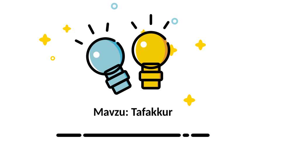 Tafakkur haqida umumiy tushuncha, va tafakkur hosalari