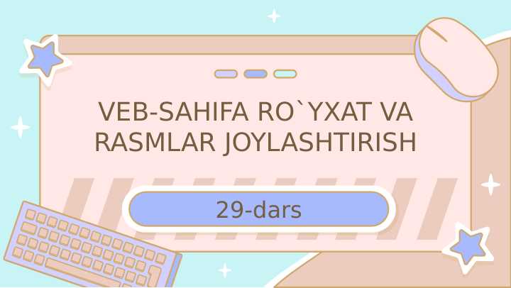 Veb-sahifada matn joylashtirish va ularni boshqarish