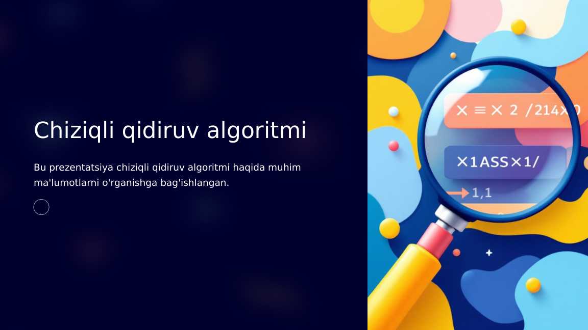 Chiziqli qidiruv algoritm