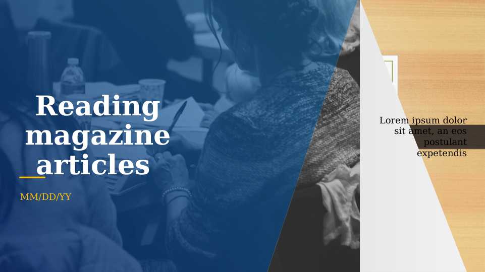 Reading magazine articles