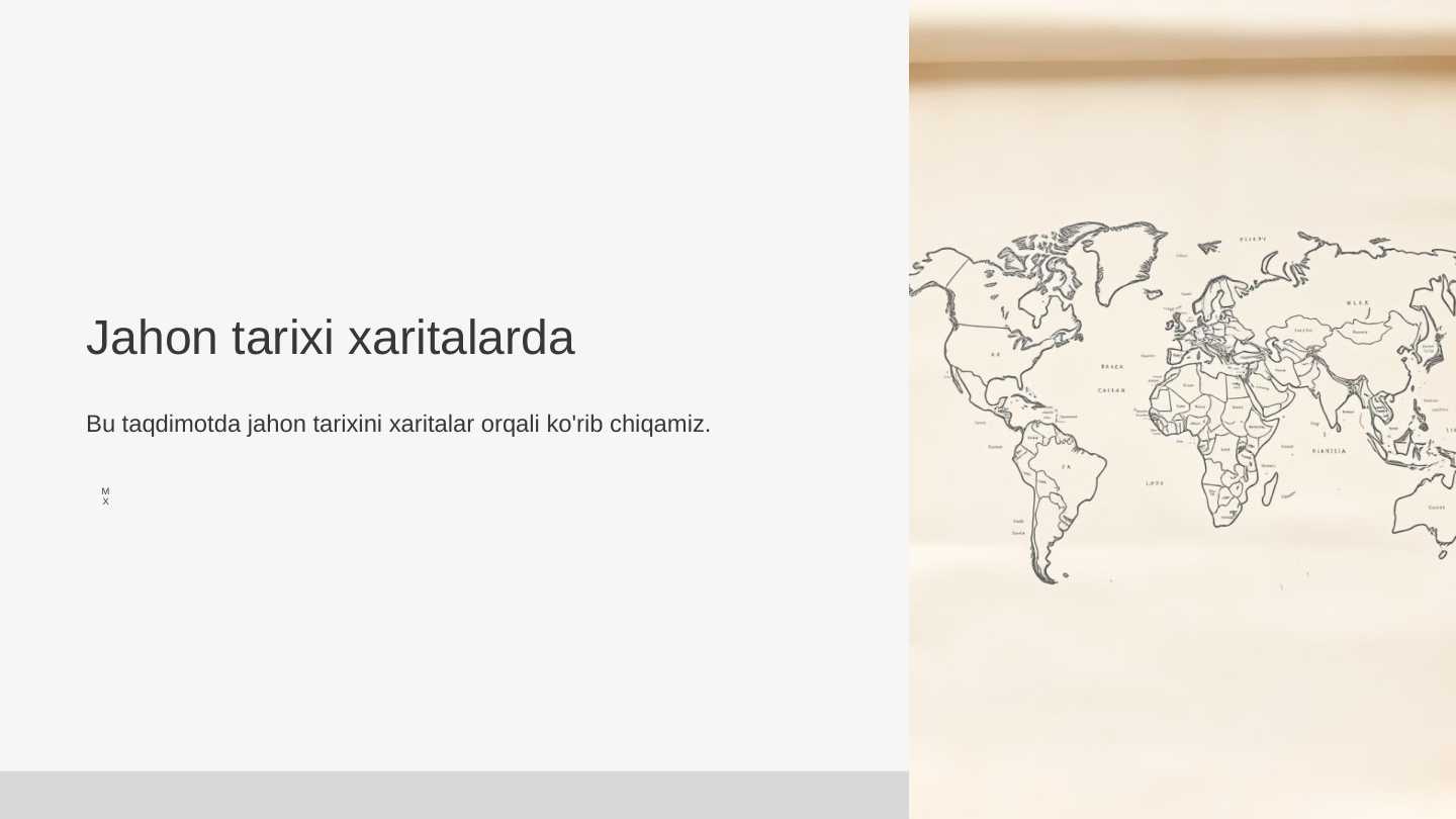 Jahon tarixi xaritalarda