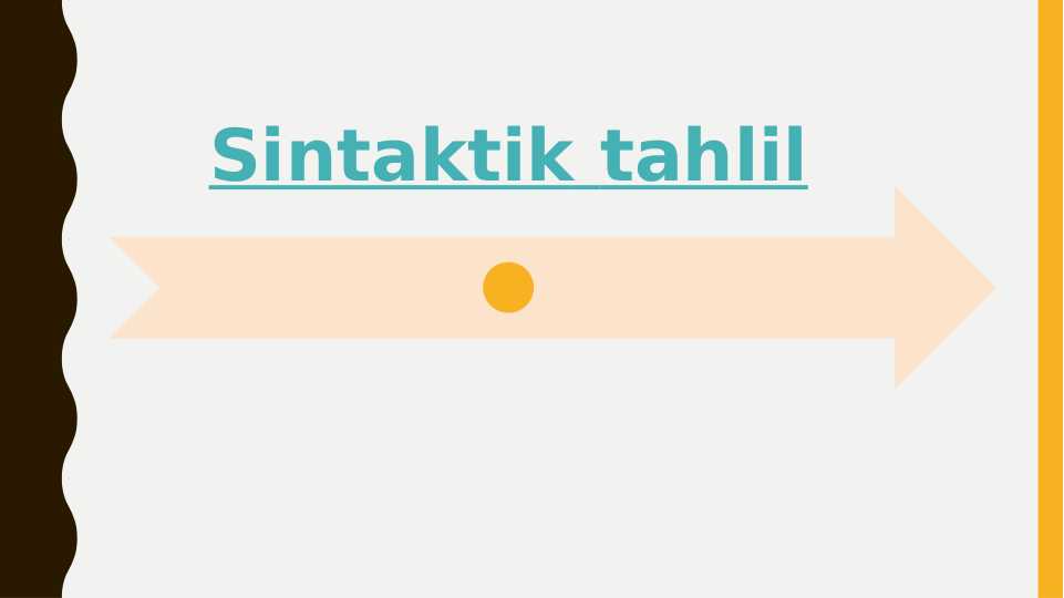 Sintaktik tahlil