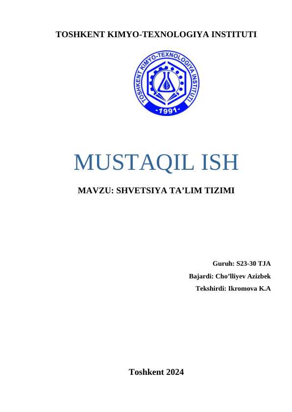 SHVETSIYA TA’LIM TIZIMI.docx