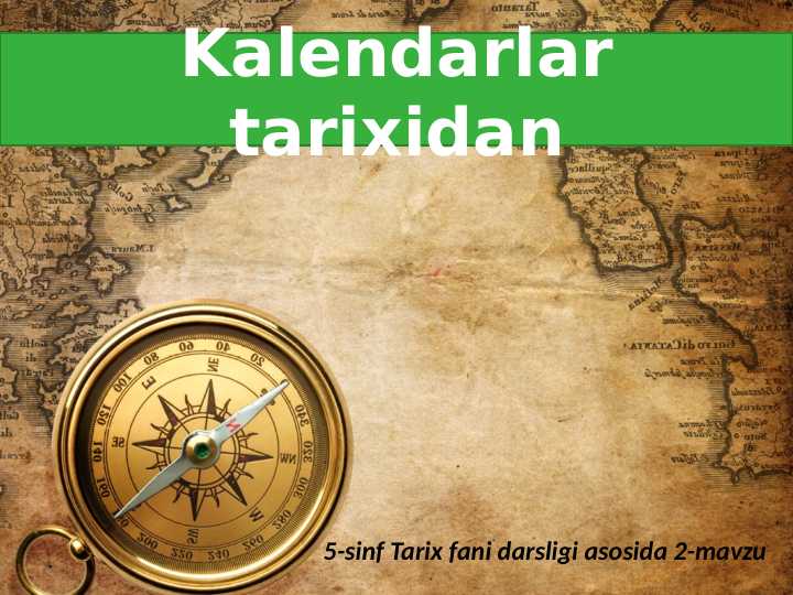 Kalendar tarixi 5- sinf .pptx