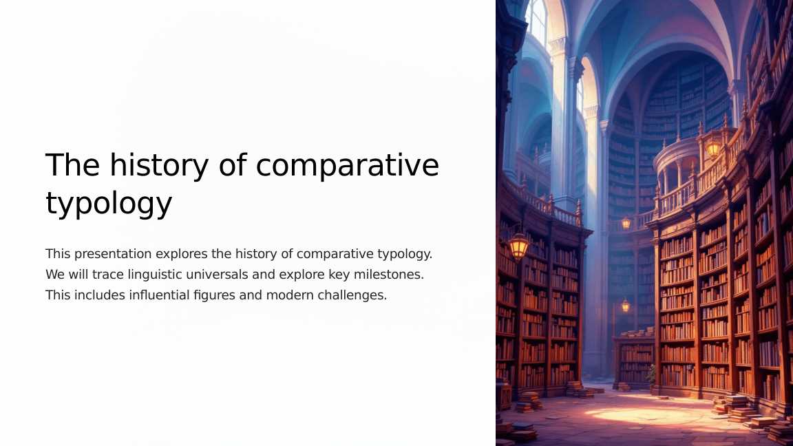 The history of comparative typology