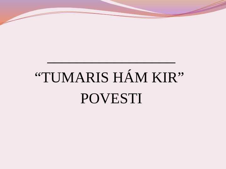 TUMARIS HÁM KIR