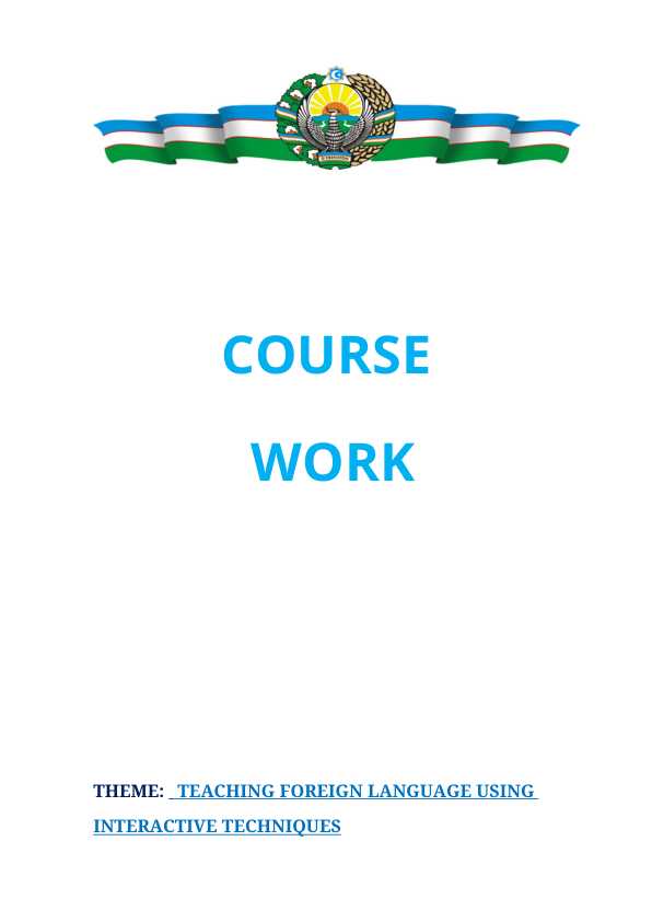 TEACHING FOREIGN LANGUAGE USING INTERACTIVE TECHNIQUES