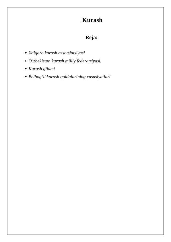 Kurash
