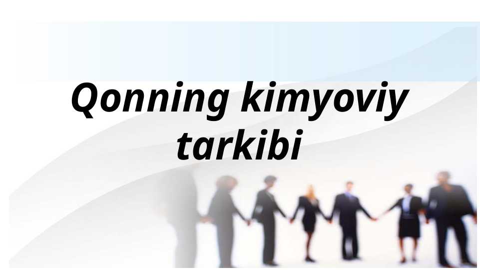 Qonning kimyoviy tarkibi