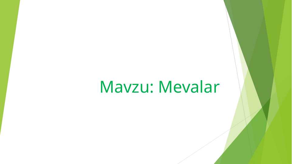 Mevalar