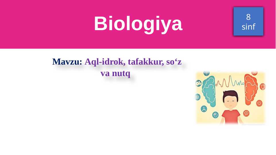 Aql-idrok, tafakkur, so‘z va nutq