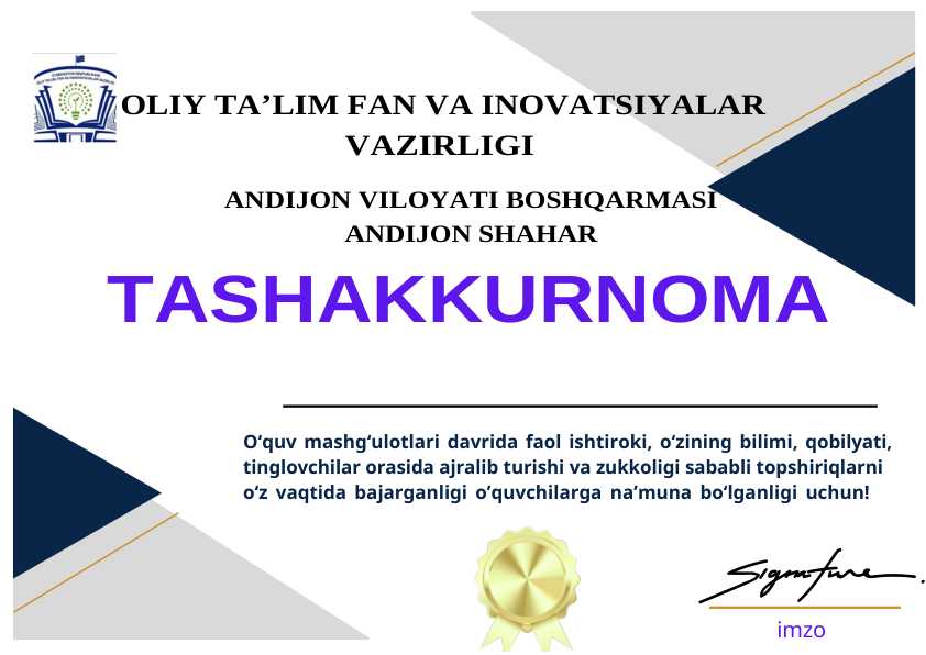 TASHAKURNOMA WORD NAMUNA