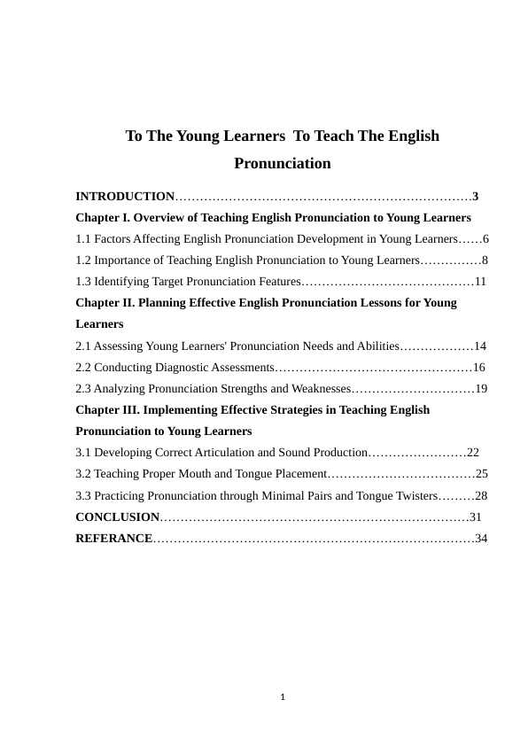 To The Young Learners To Teach The English Pronunciation