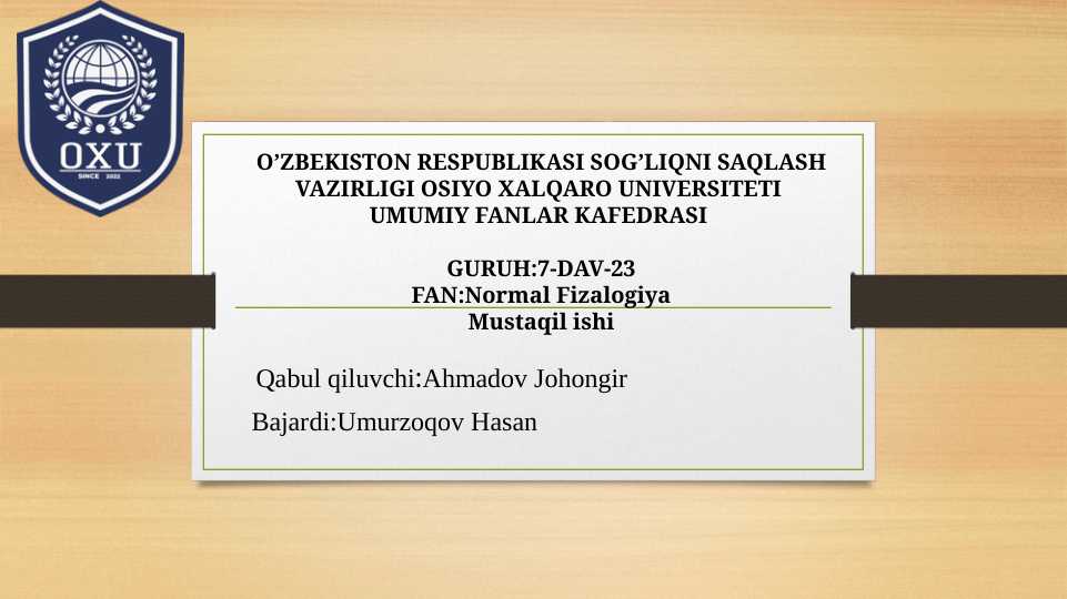 Arterial qon bosimi va periferik pulsni tibbiyotda ahamiyati