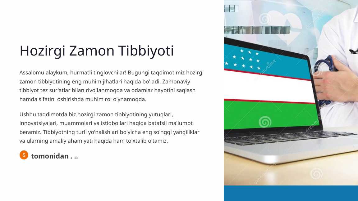 Hozirgi Zamon Tibbiyoti