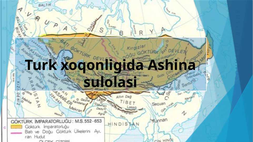 Turk xoqonligida Ashina sulolasi