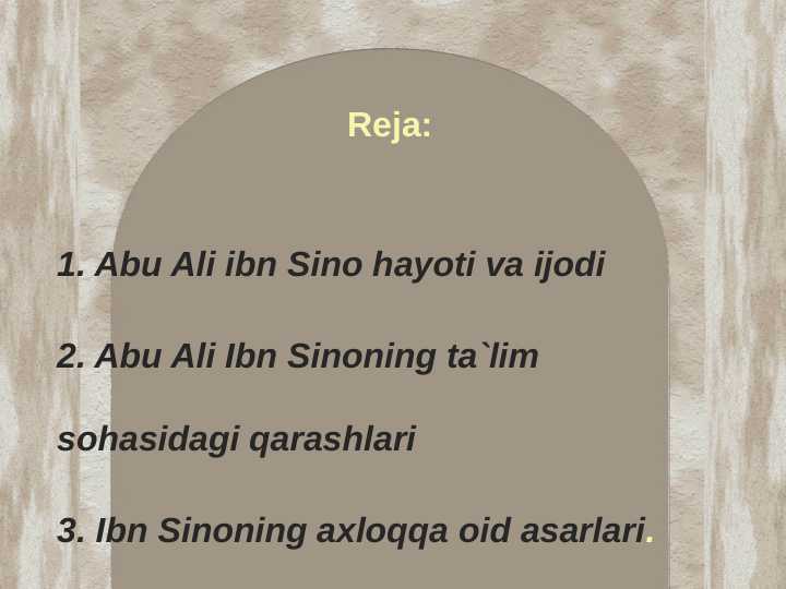Abu Ali ibn sino