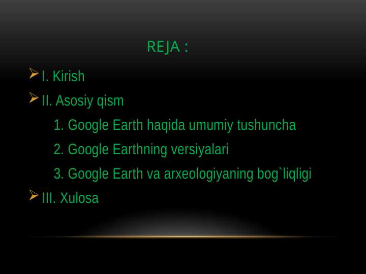 Google Earth haqida umumiy tushuncha