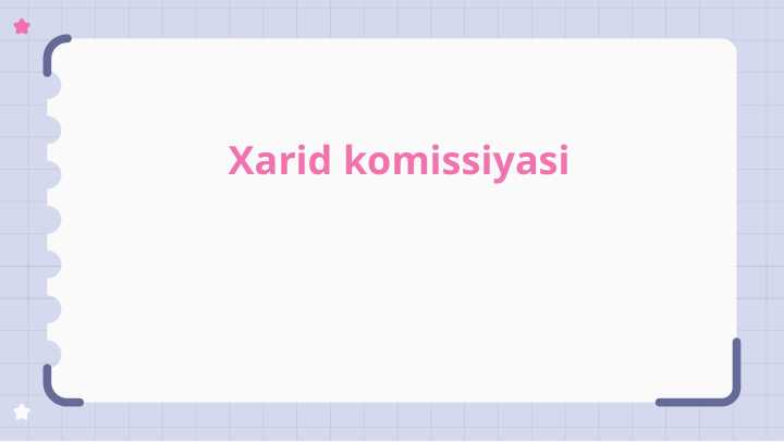 Xarid komissiyasi