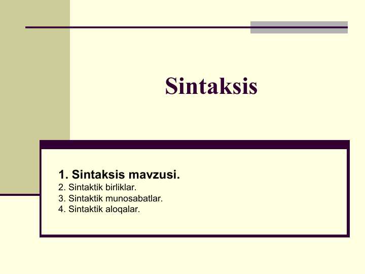 Sintaksis
