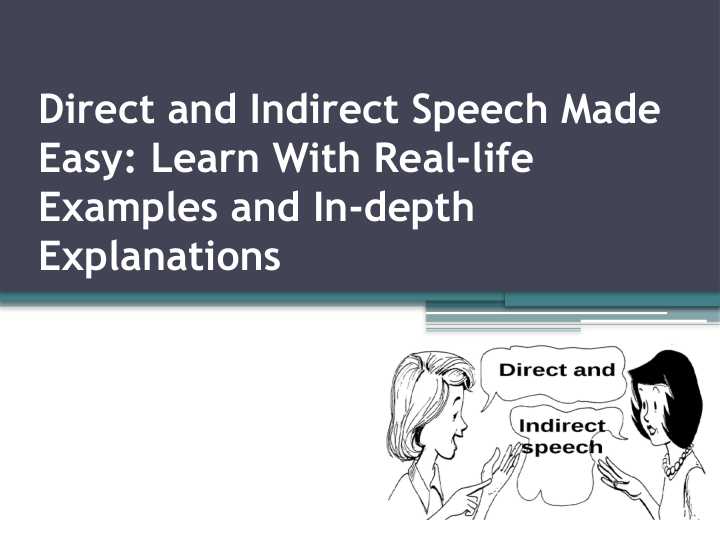 Direct and Indirect Speech Made Easy Learn With Real-life Examples and ...