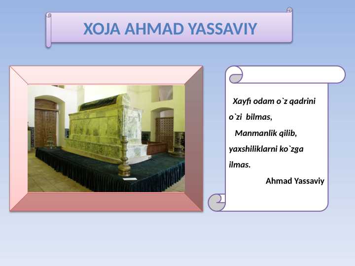 Xoja Ahmad Yassaviy