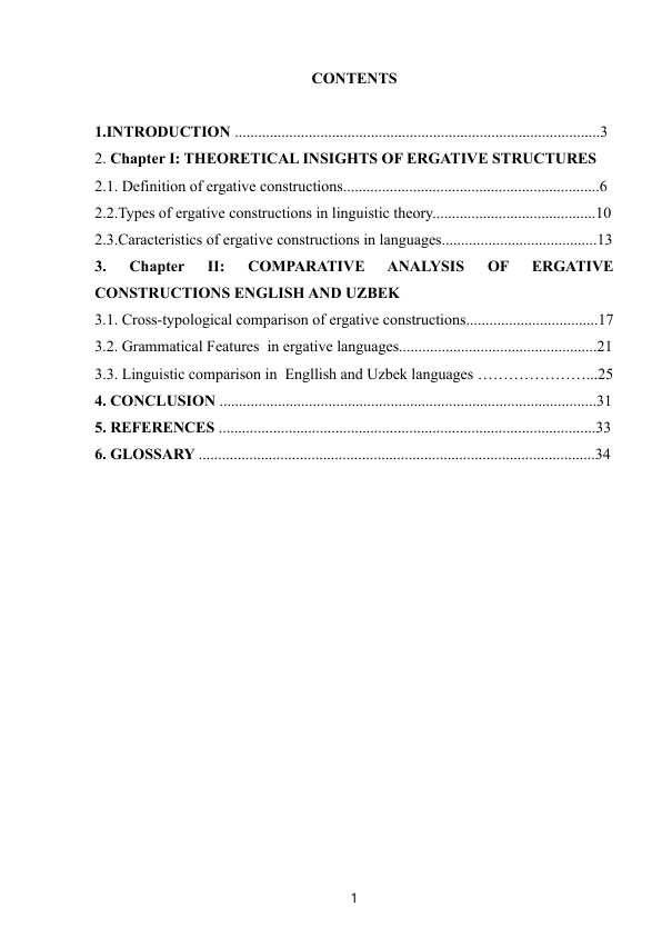 Ergative constructions and their typological features in English and ...