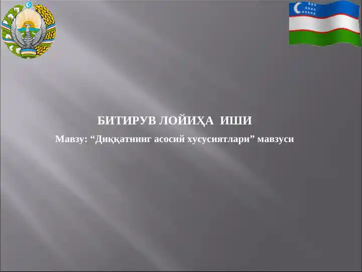 Bitiruv loyiha ishi