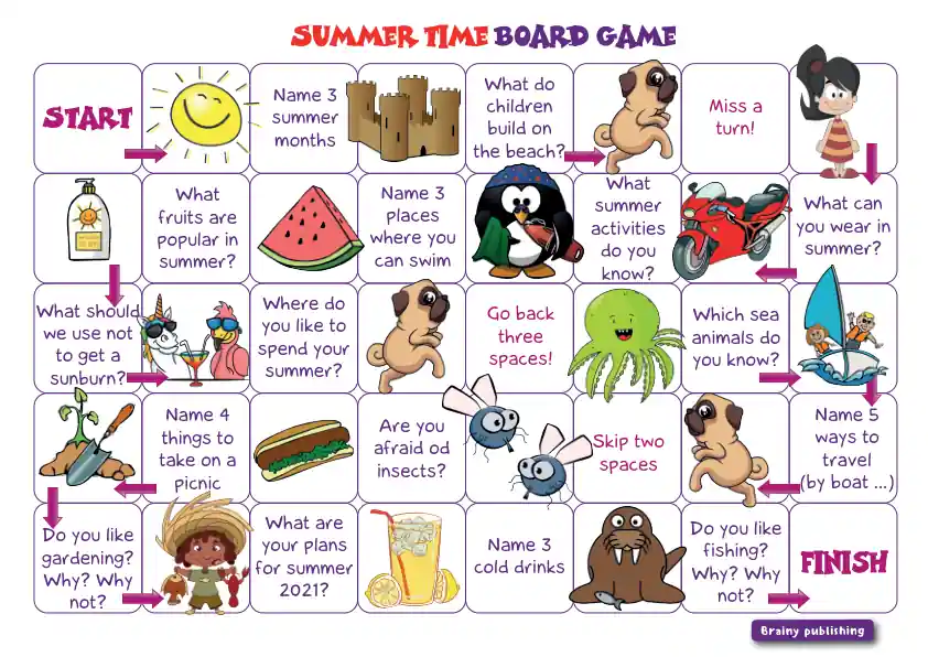 Summer Time Board Game