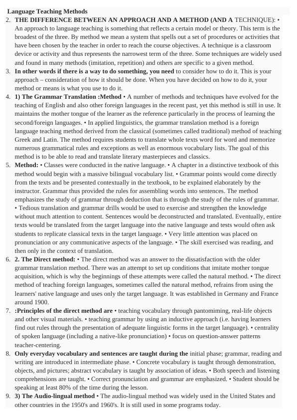 Language Teaching Methods 3742