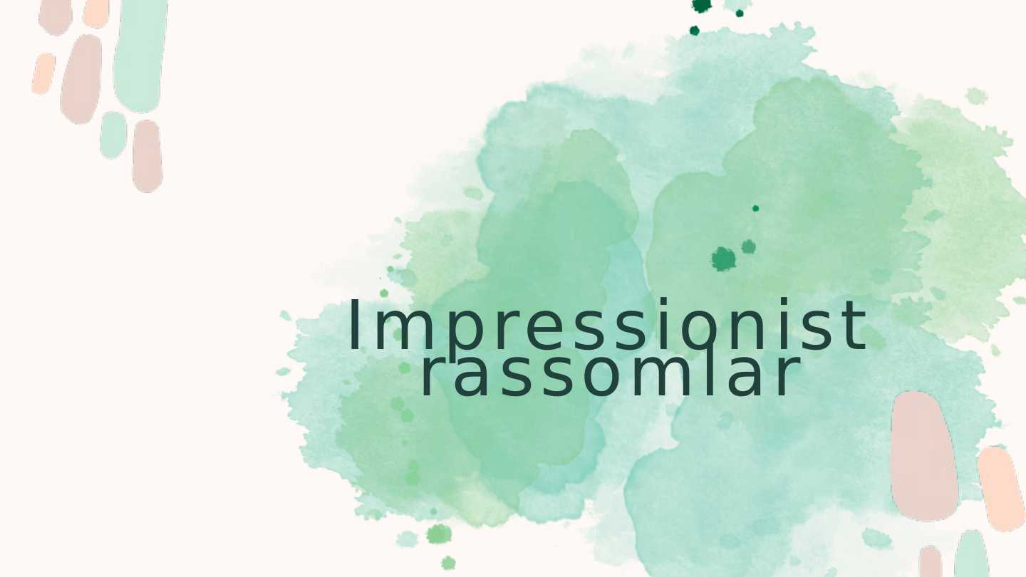 Impressionist rassomlar