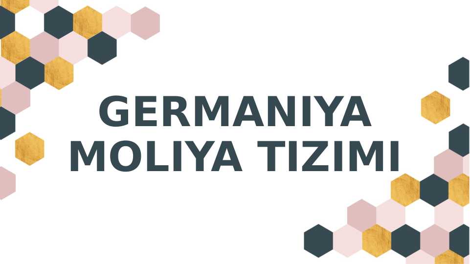 Germaniya moliya tizimi