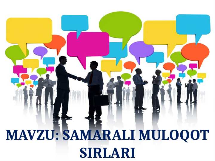 Samarali muloqat sirlari