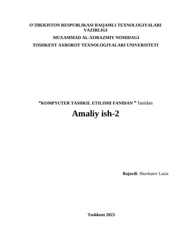 ZAMONAVIY PROTSESSORLAR VA ULARNING ISHLASH PRINSIPLARI