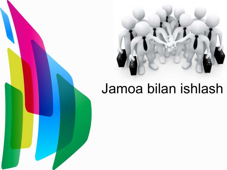 Jamoa bilan ishlash