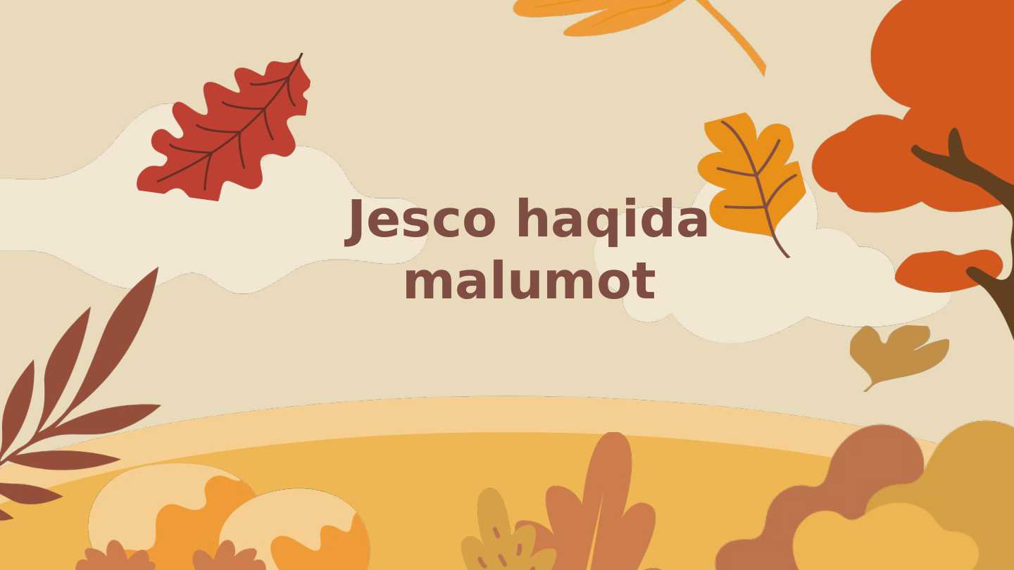 Jesco haqida malumot