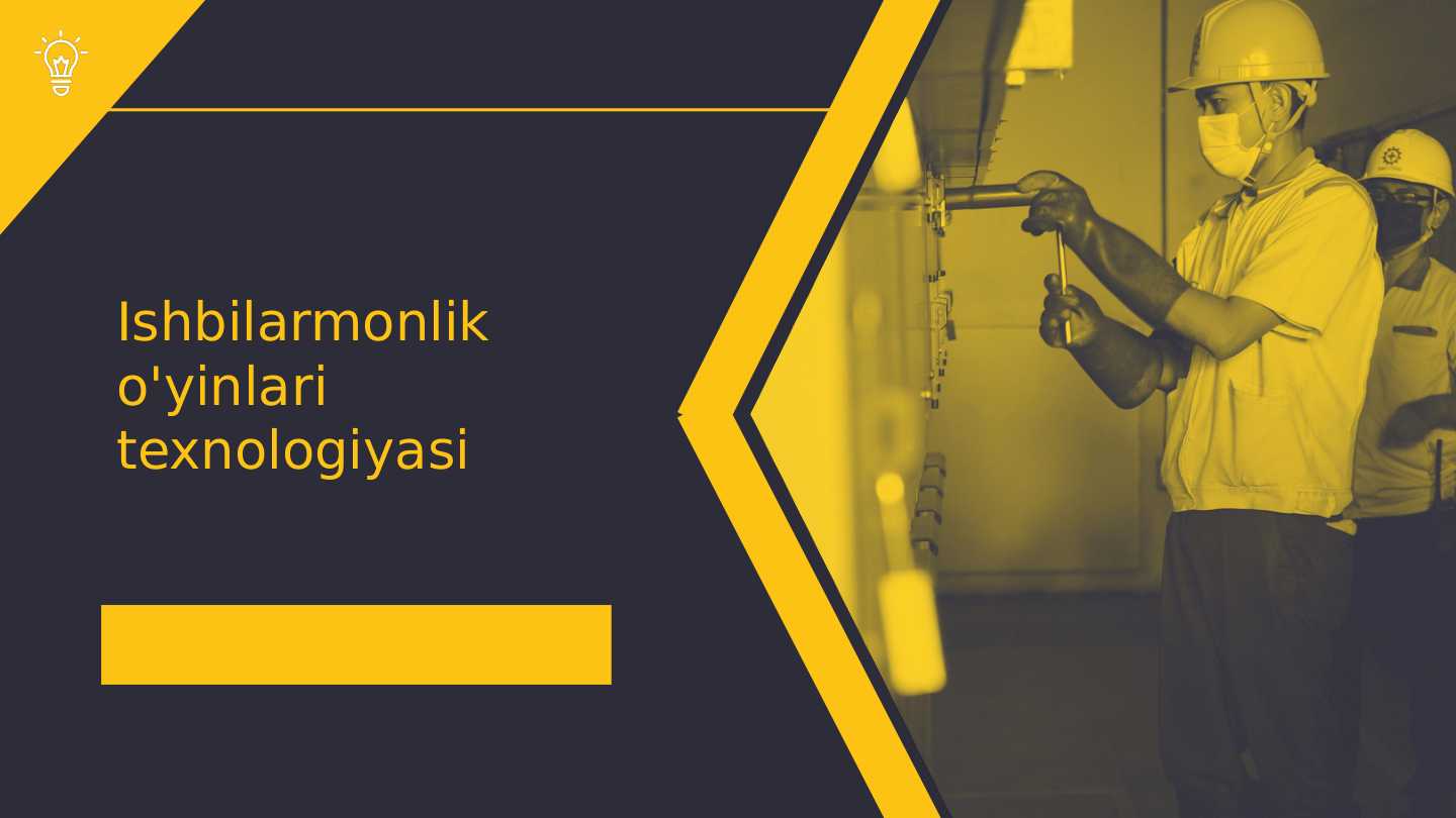 Ishbilarmonlik o'yinlari texnologiyasi