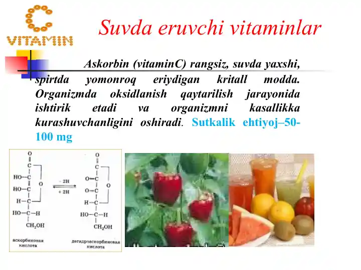 Askorbin (vitamin C)