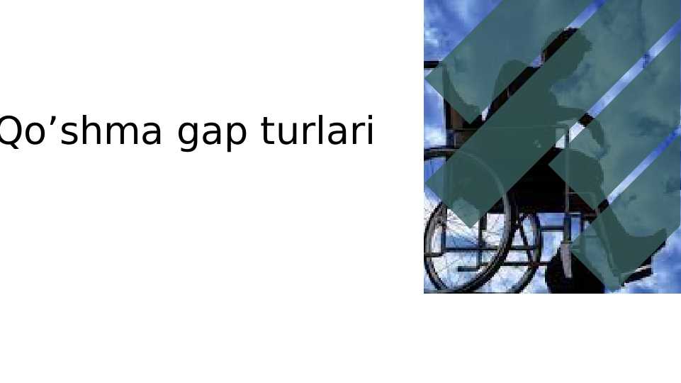 Qo’shma gap turlari