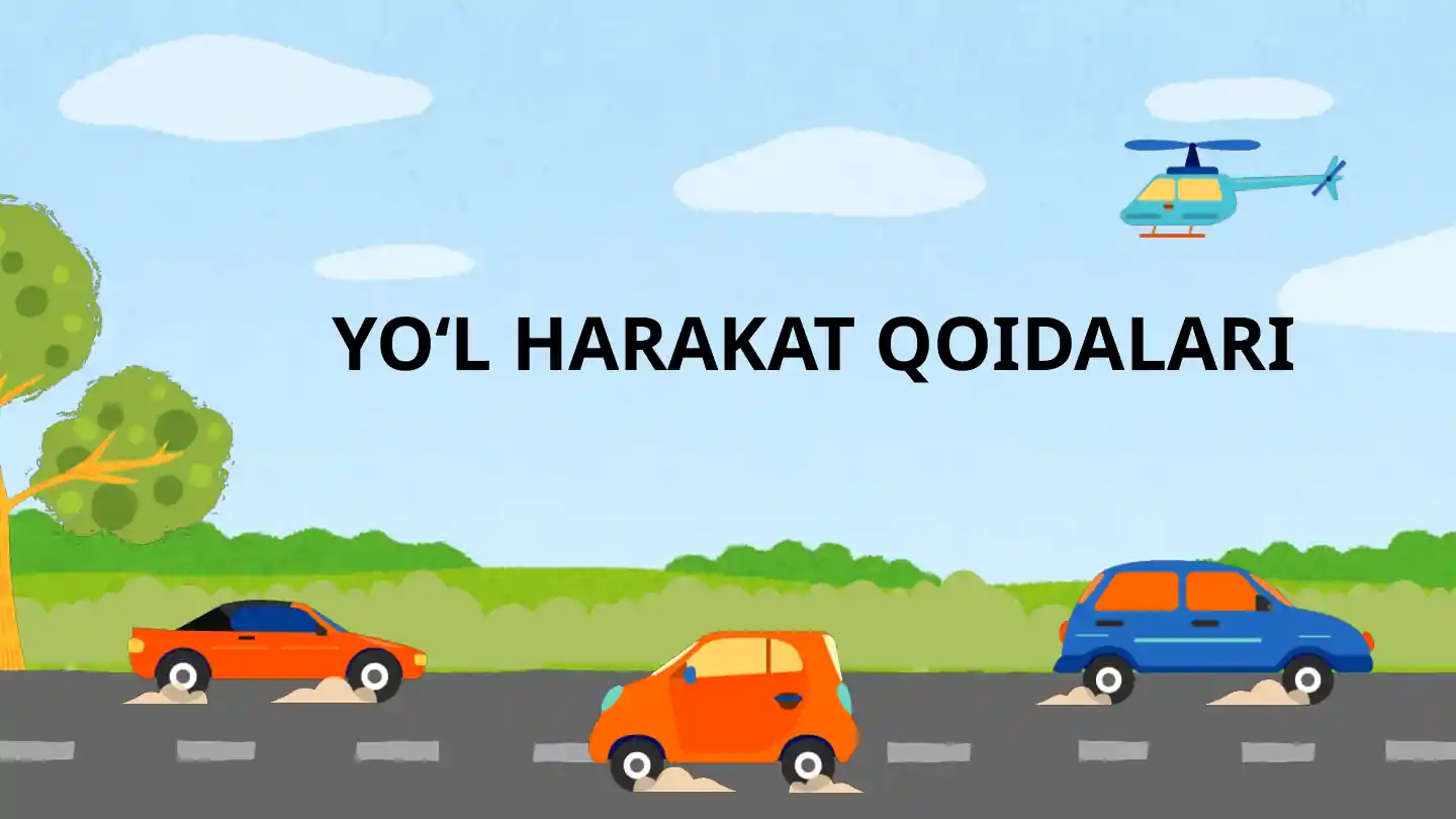 Yo'l harakati qoidalari test