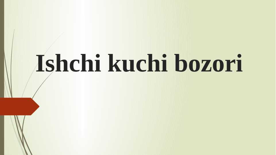 Ishchi kuchi bozori