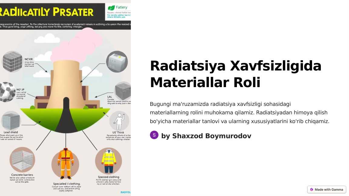Radiatsiya xavsizligi bo‘yicha xalqaro shartnomalar