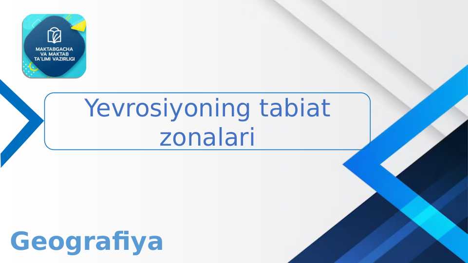 Yevrosiyoning tabiat zonalari
