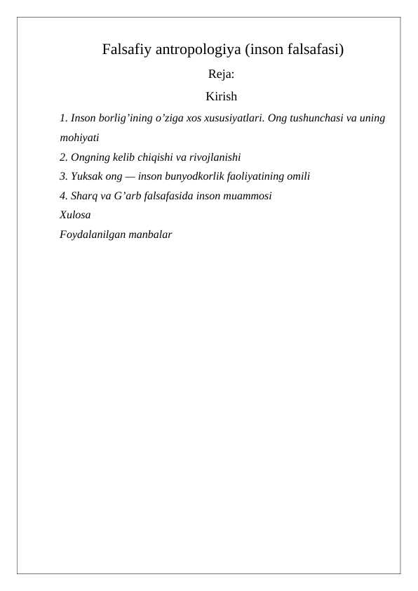 Falsafiy antropologiya (inson falsafasi) 24