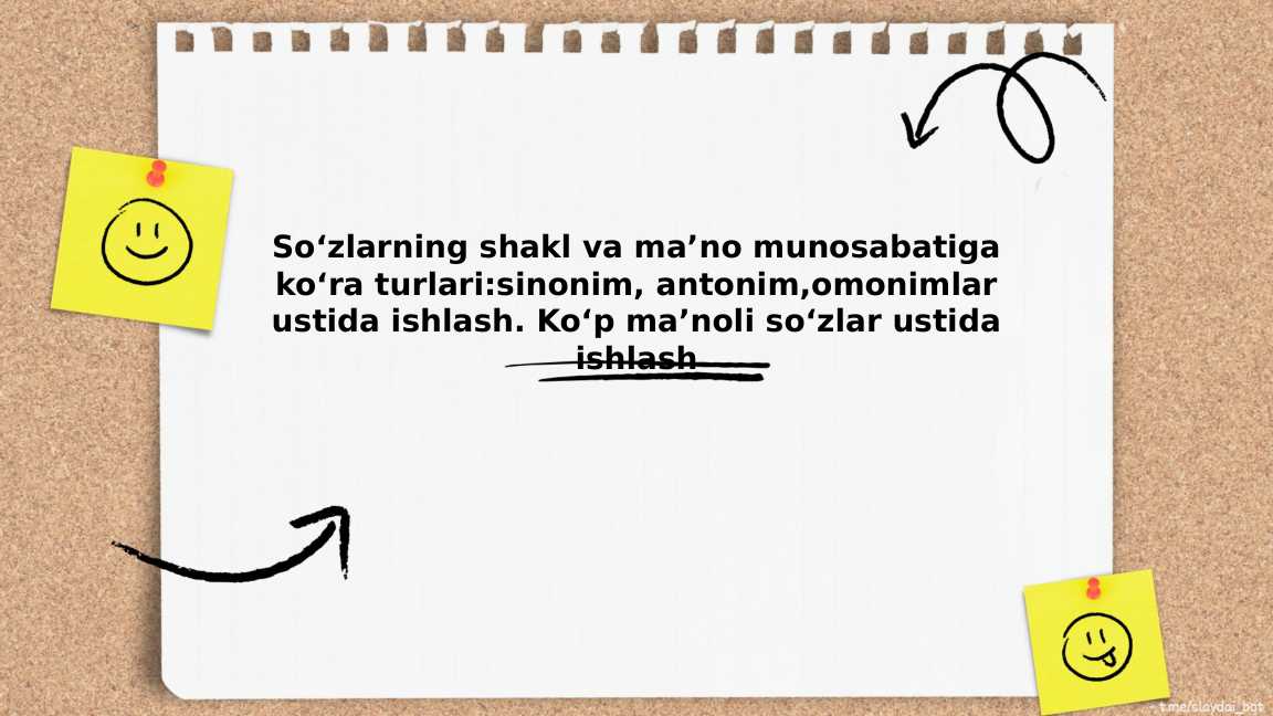 Soʻzlarning shakl va maʼno munosabatiga koʻra turlari